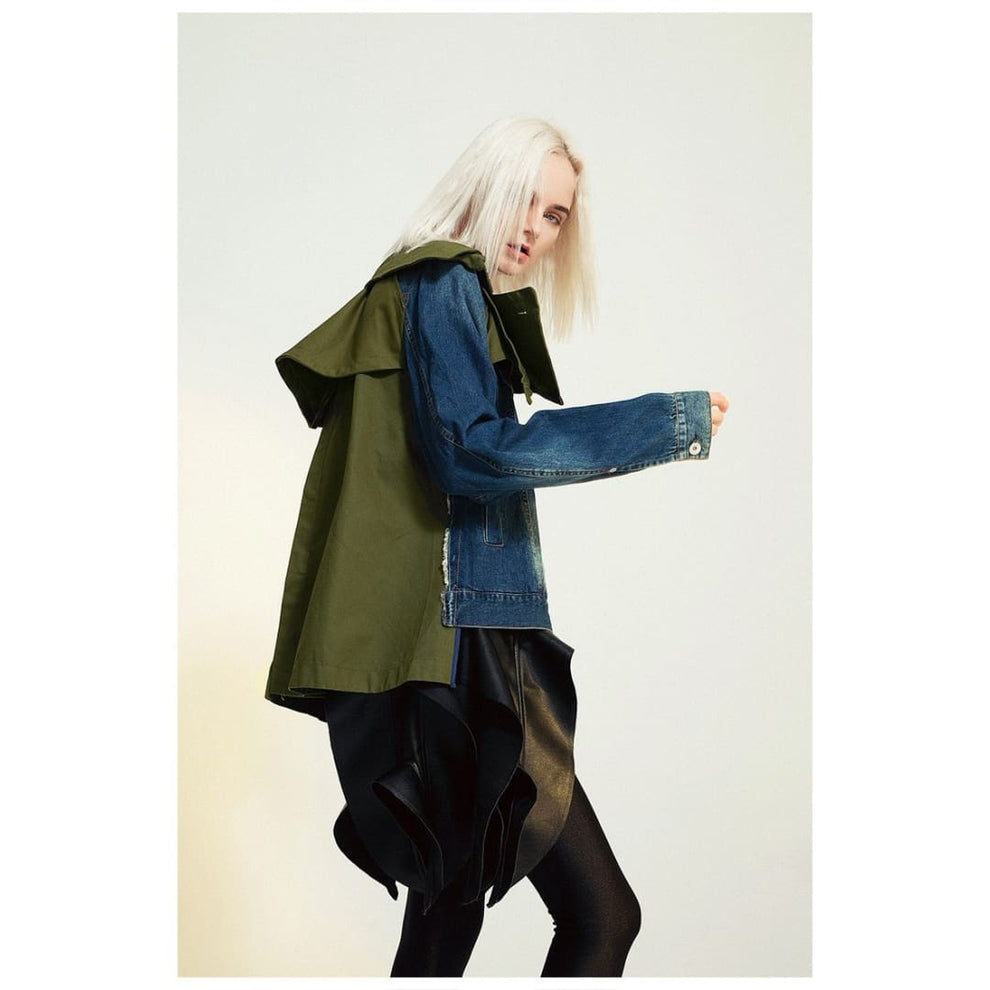 Cape Lapel Denim Jean Jacket – The Urban Clothing Shop™