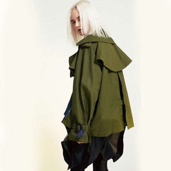 Cape Lapel Denim Jean Jacket – The Urban Clothing Shop™