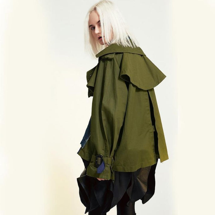 Cape Lapel Denim Jean Jacket – The Urban Clothing Shop™