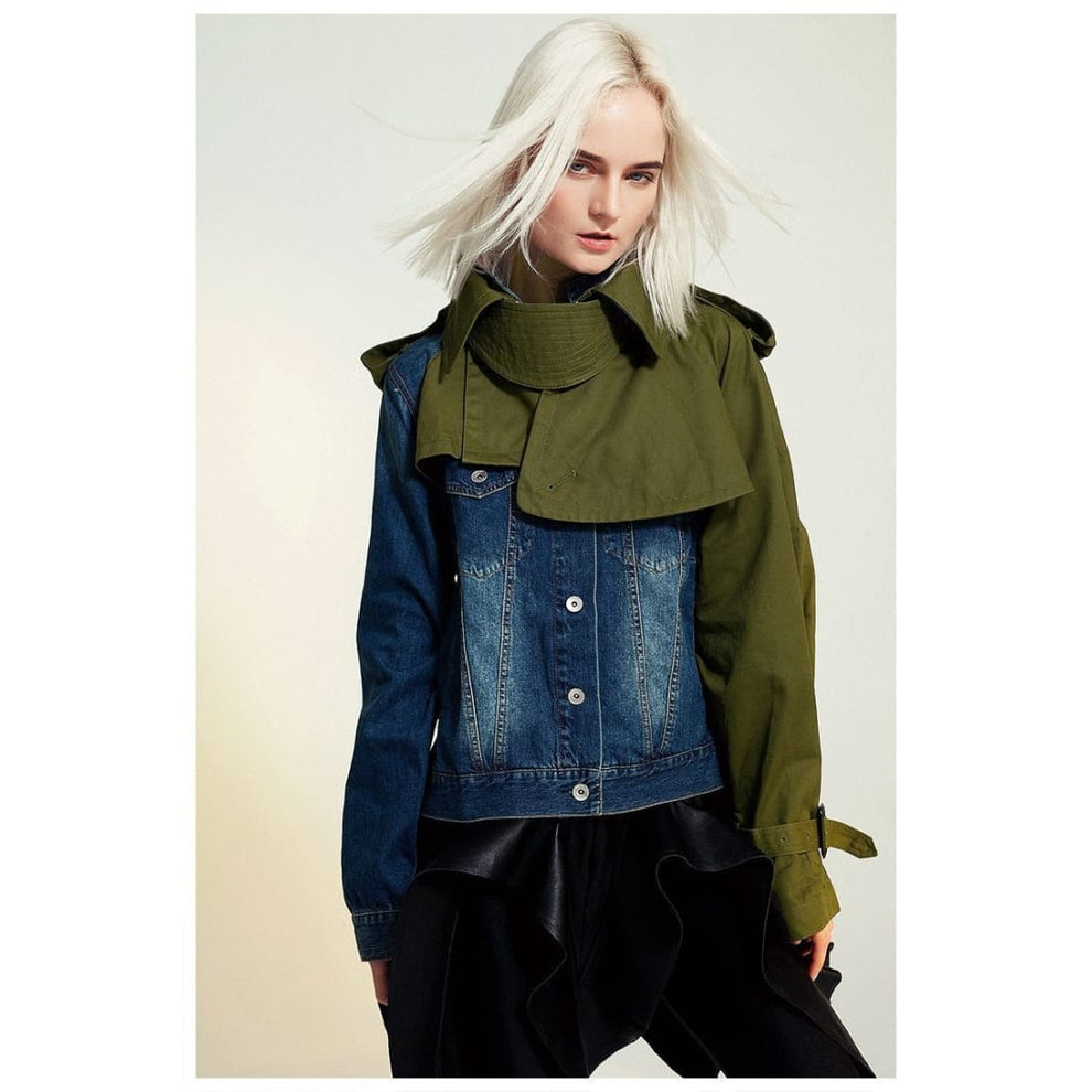 Cape Lapel Denim Jean Jacket – The Urban Clothing Shop™